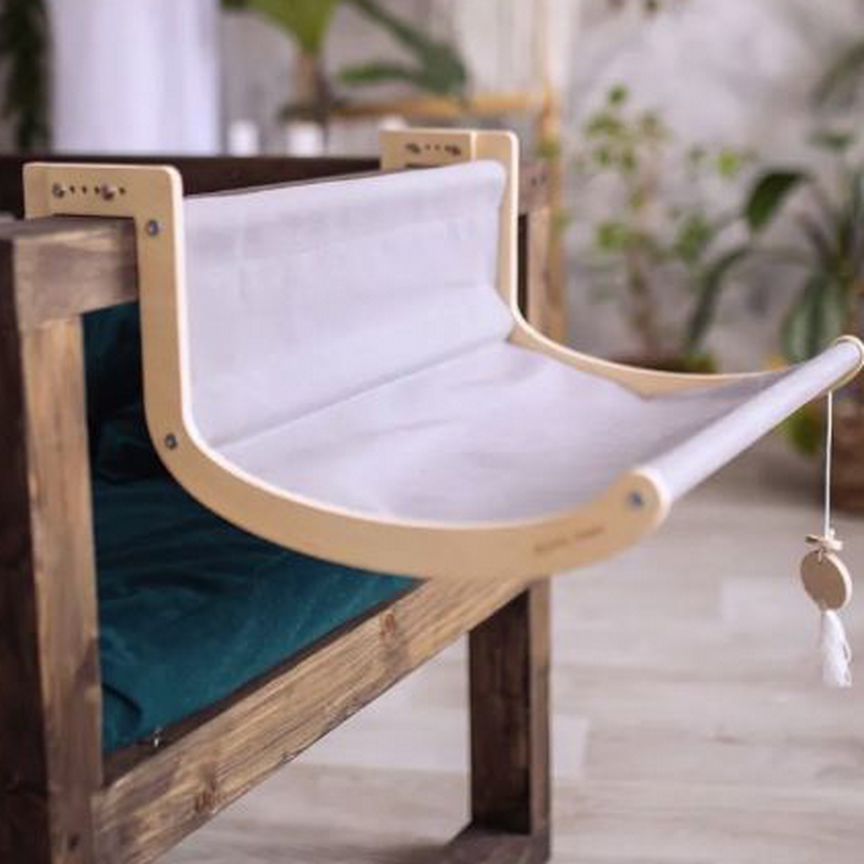 Лежанка для кошек на батарею подвесной гамак Пижон