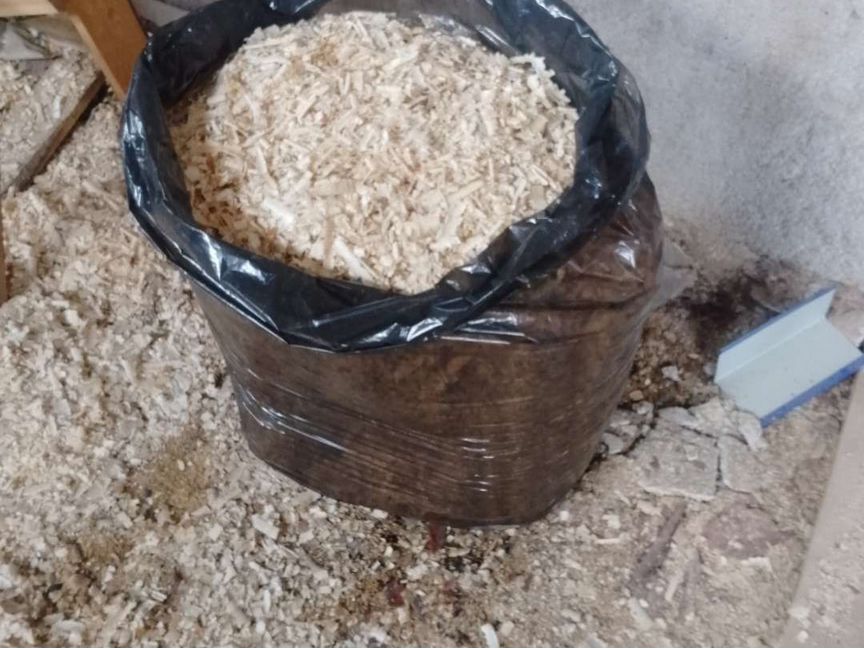 Опилки стружка в мешках