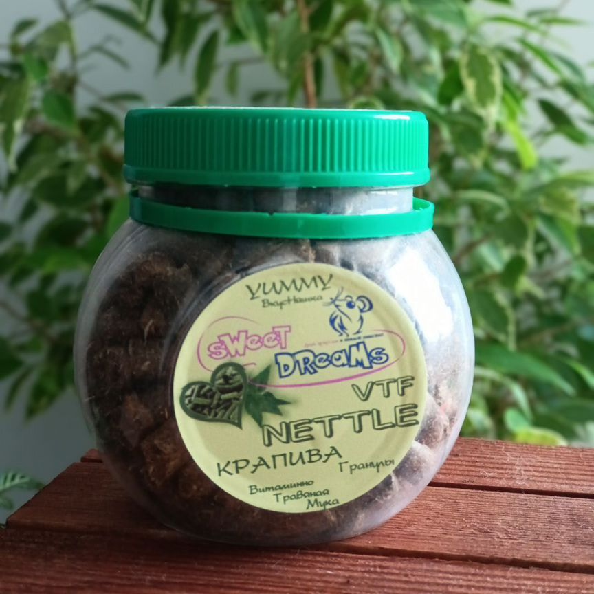 Лакомство для кроликов - крапива в гранулах