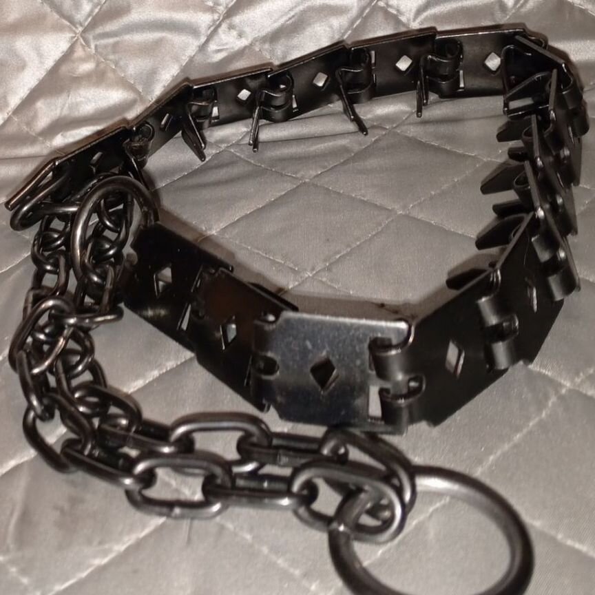 Строгий ошейник пластинчатый