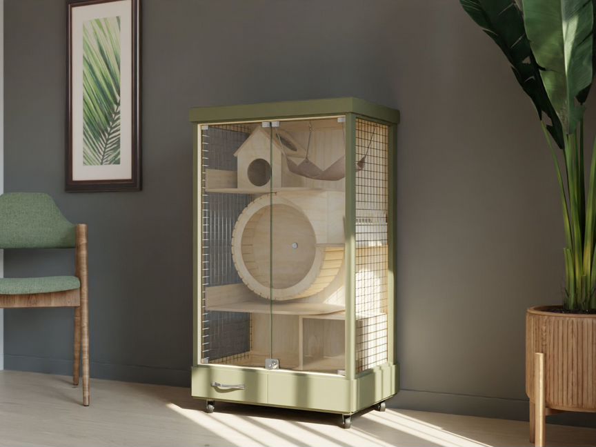 Витрина Клетка для шиншилл дегу хорька грызунов 2