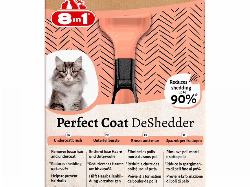 Дешеддер 8in1 Perfect Coat для кошек, размер S