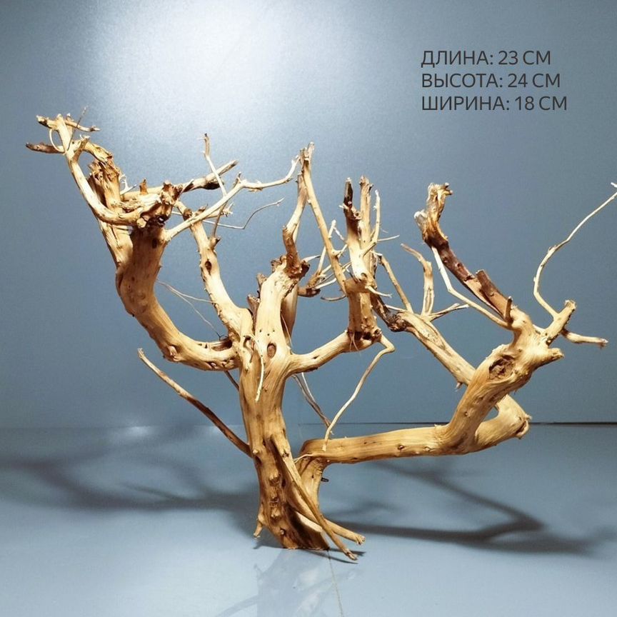 Изящная коряга-деревце 10 для аквариума 23*18*24см