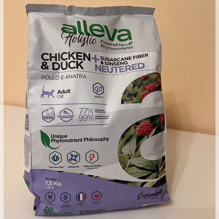 Корм Alleva holistic для кошек