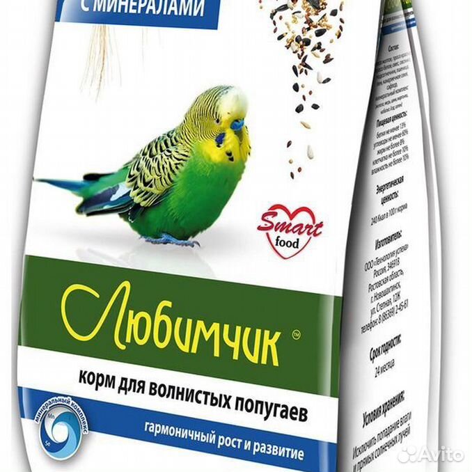 Любимчик Зерносмесь д/волнистых попугаев (в ассор