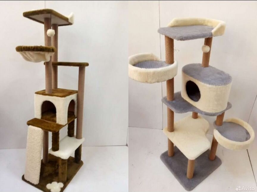 Когтеточка домик игровой центр для кошки