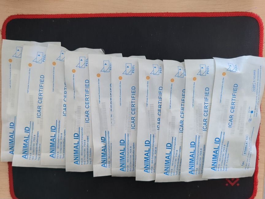 Чип для животных Animal ID 1.25x7 mm