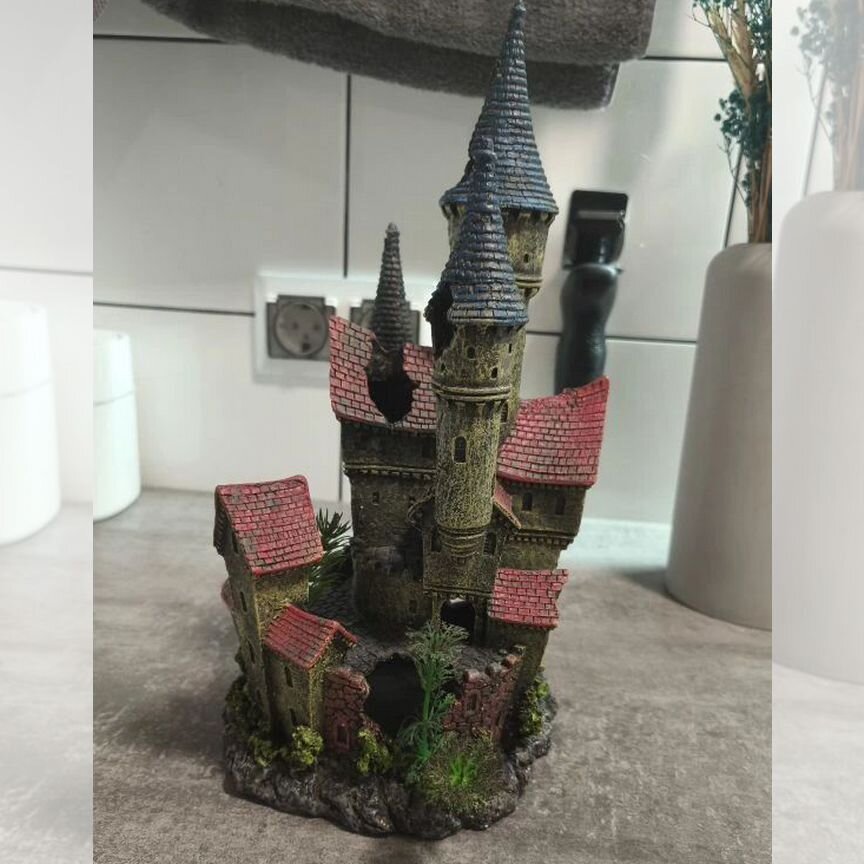 Замок для аквариума, грунт