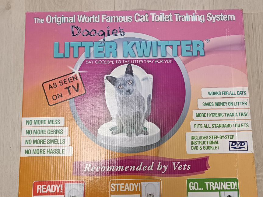 Приучить кота к унитазу litter kwitter