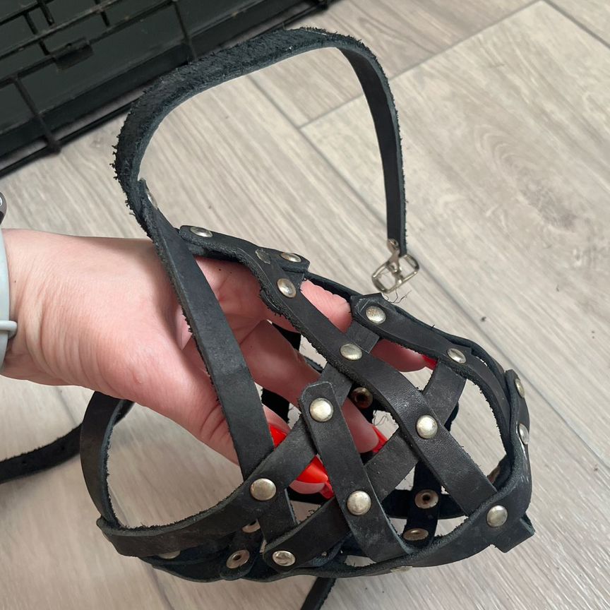 Намордник для большой собаки кожаный