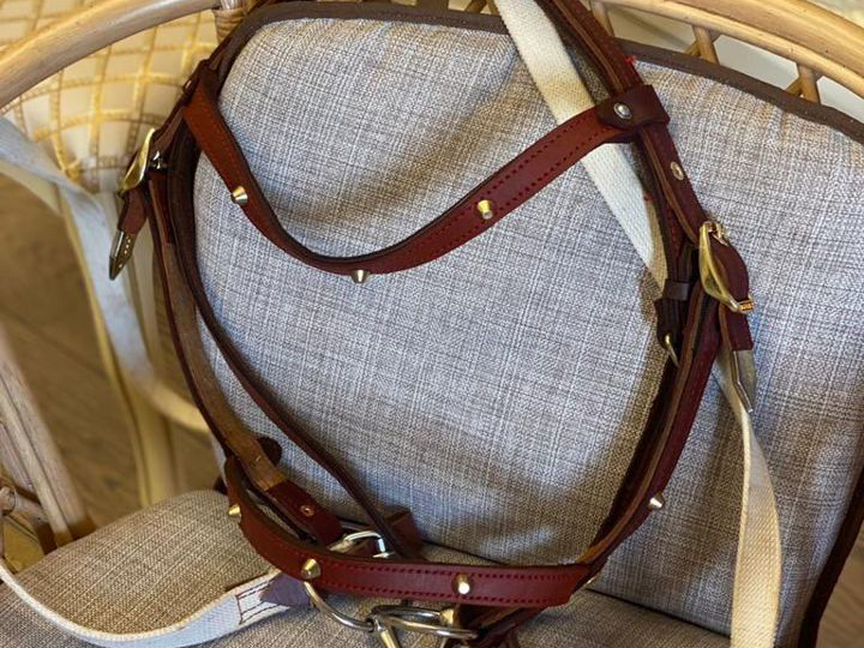 Уздечка кожаная