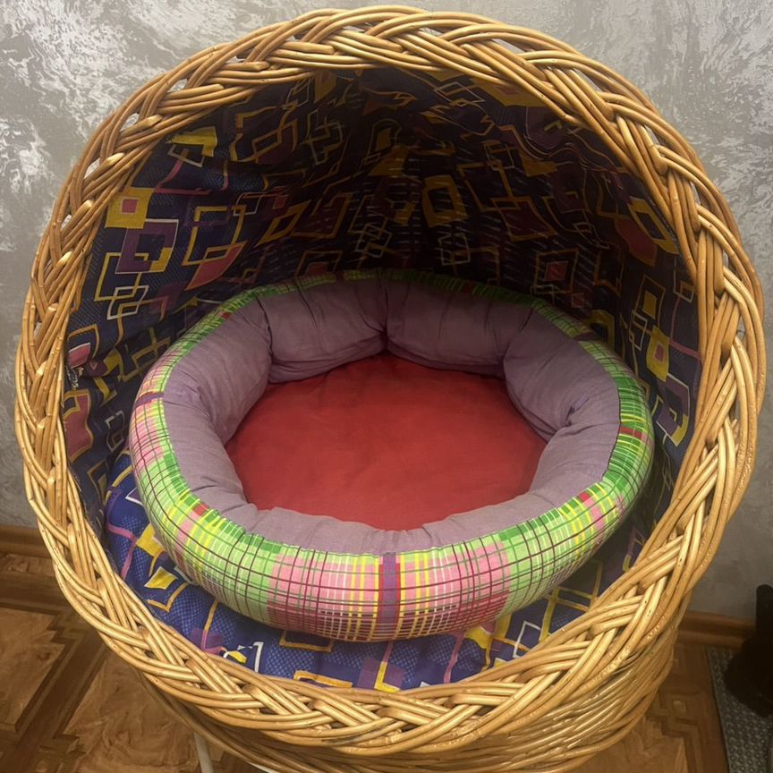 Корзина для животных ротанг