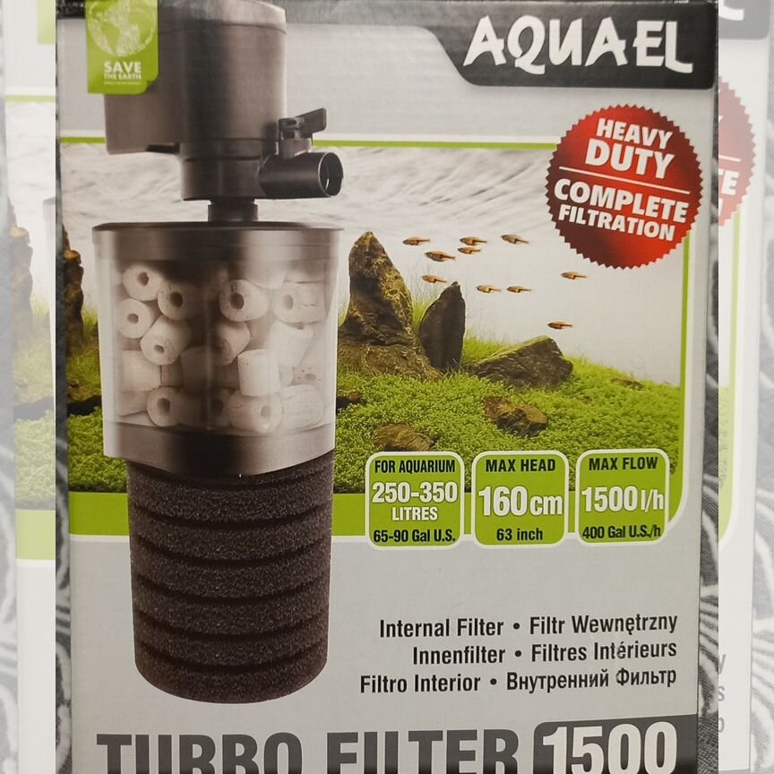 Фильтр для аквариума aquael turbo 1500