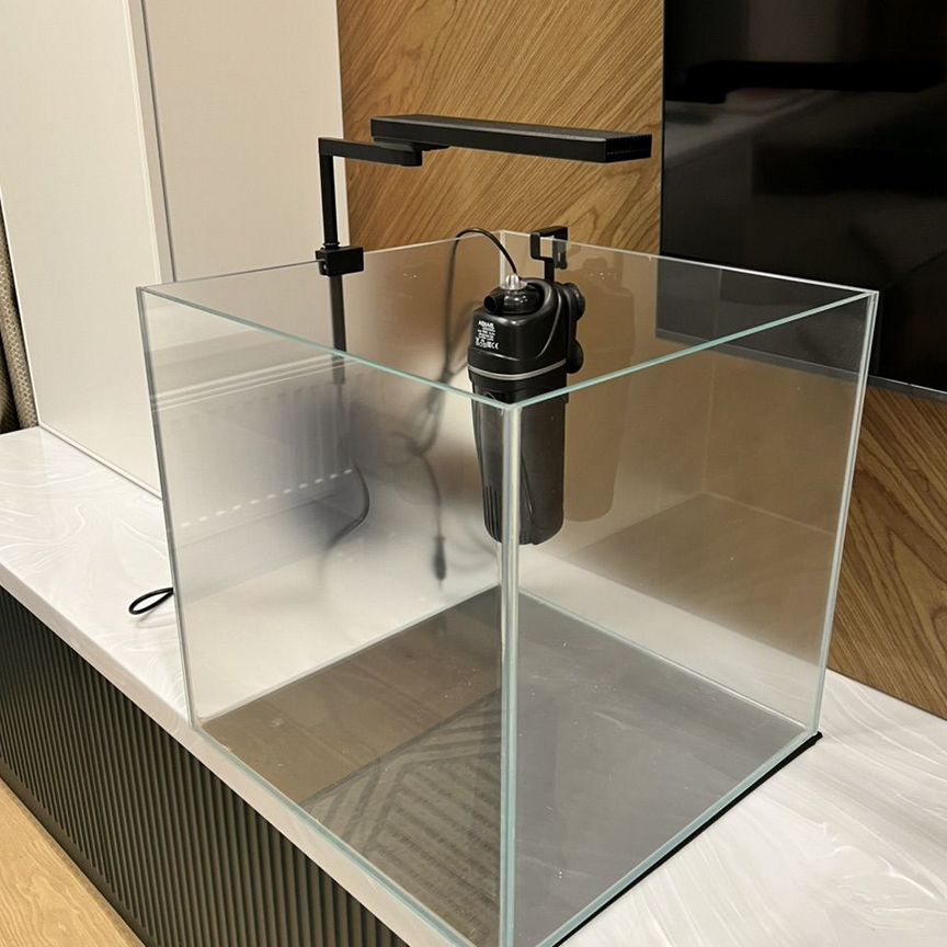 Акуариум 40х40х40   светильник   фильтр