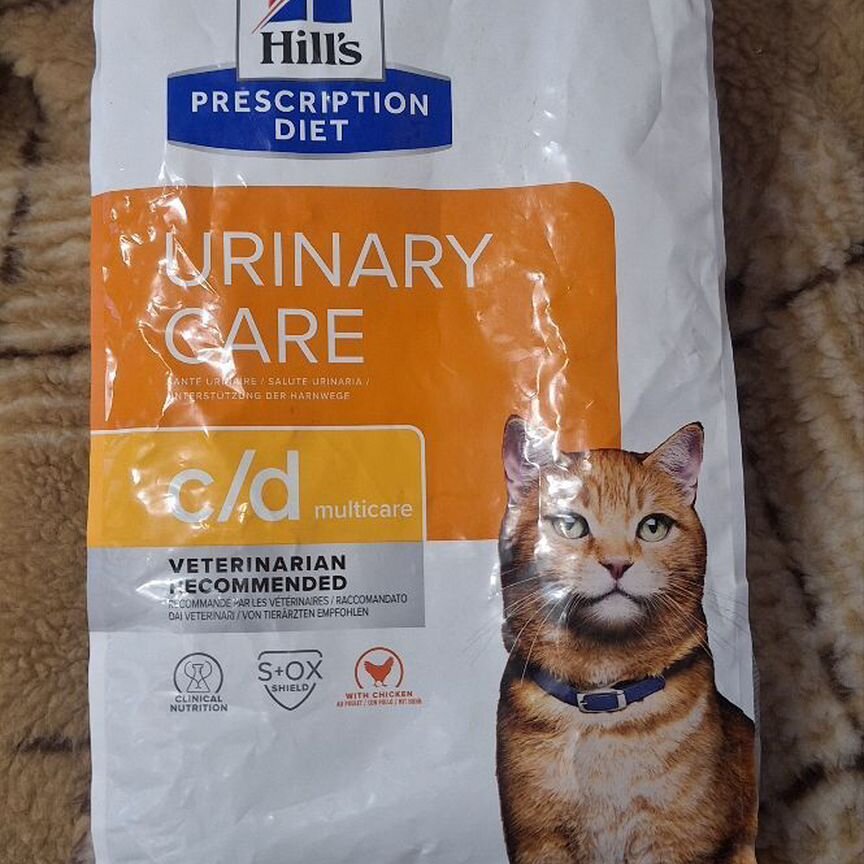 Корм для кошек hills cd 2кг