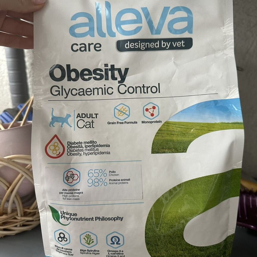 Корм для кошеек alleva care obesity