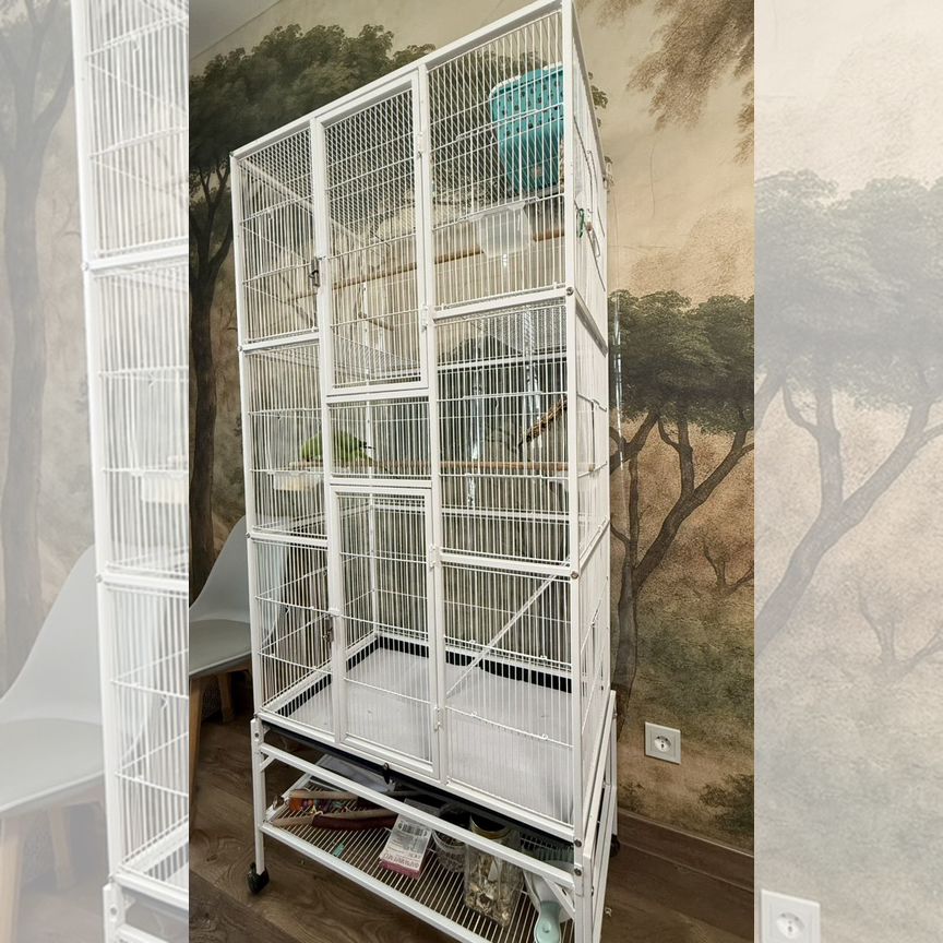 Клетка для птиц 80x46x177см