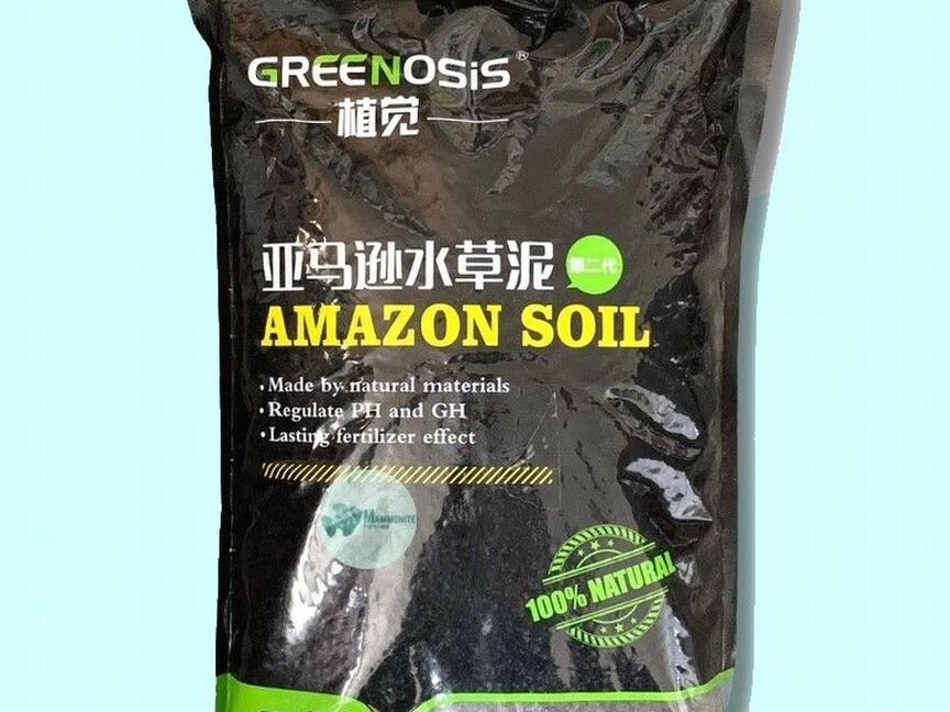 Грунт greenosis Amazon aqua soil 3-5 мм, 3л