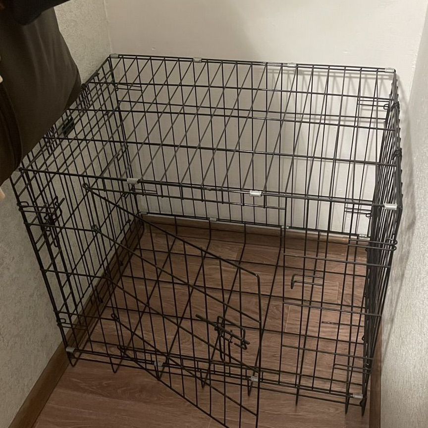 Клетка вольер для собак 2 двери, 77x59x62 см