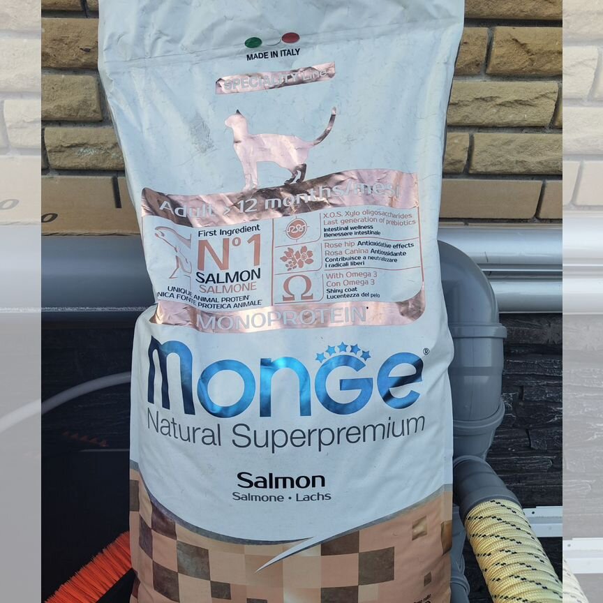 Корм для кошек monge 10 кг