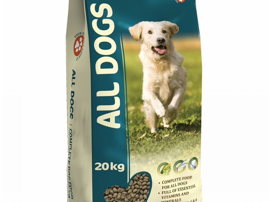 ALL dogs для собак всех пород с курицей 20кг