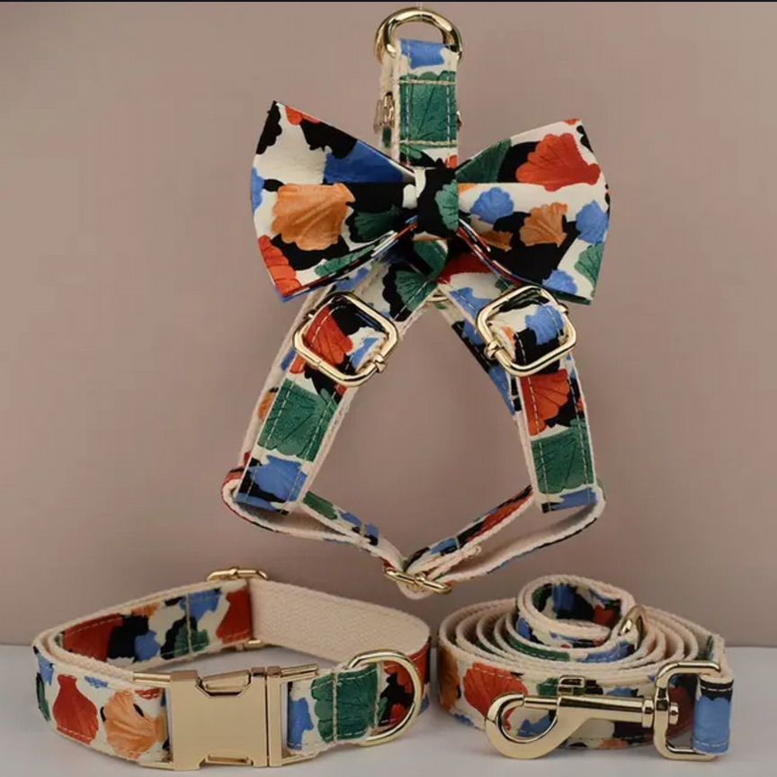 Шлейка для собак и кошек с гравировкой