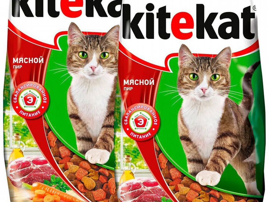Корм для кошек китекет, вискас, перфект фит