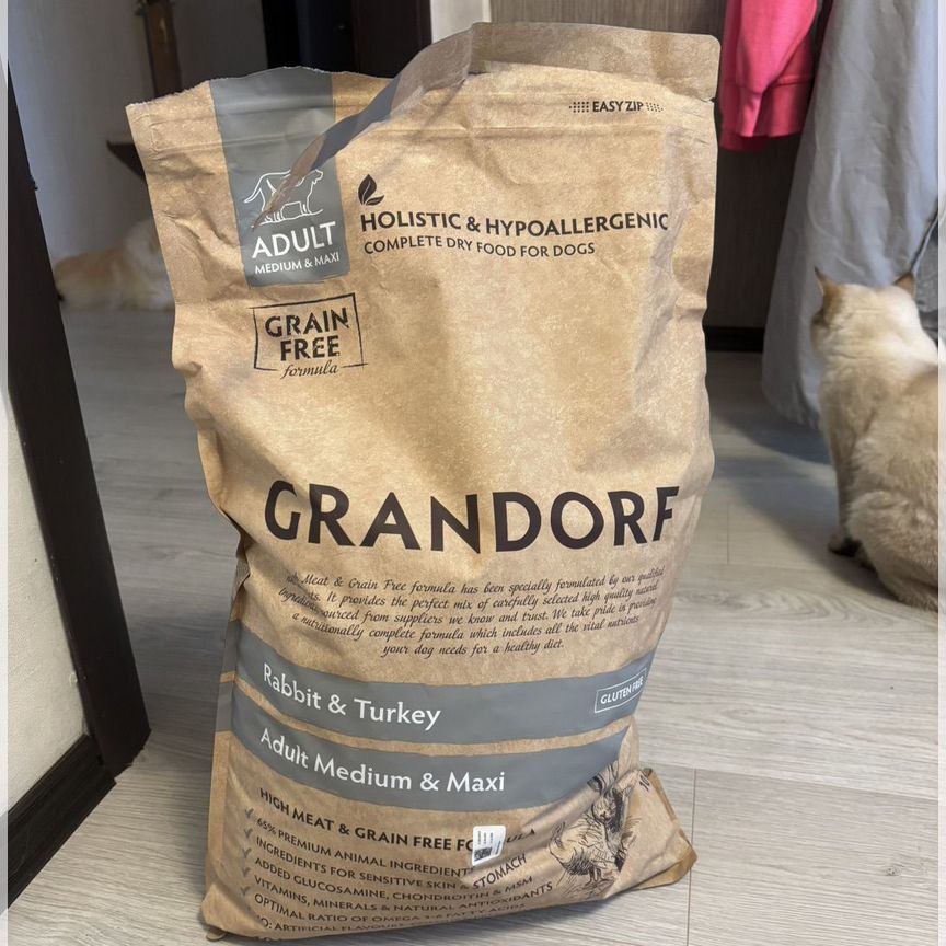 Корм для собак Grandorf 10кг кролик индейка