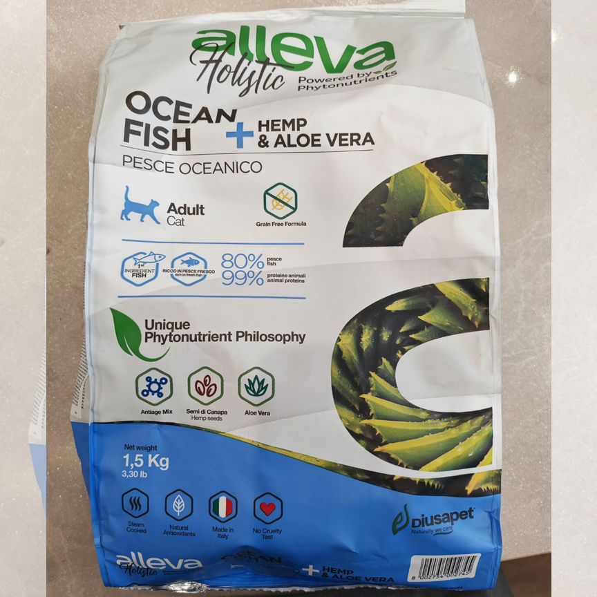 Корм для кошек alleva holistic ocean fish