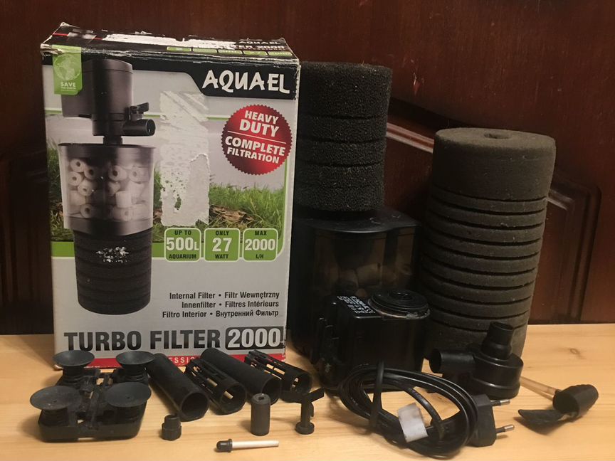 Б/у аквариумный фильтр Aquael Turbo 2000