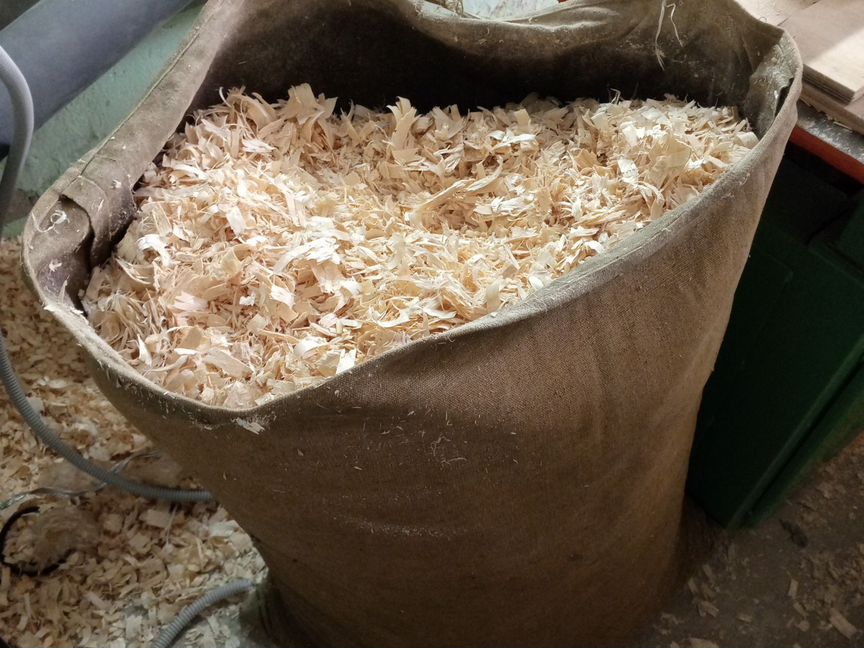 Опилки стружка в мешках