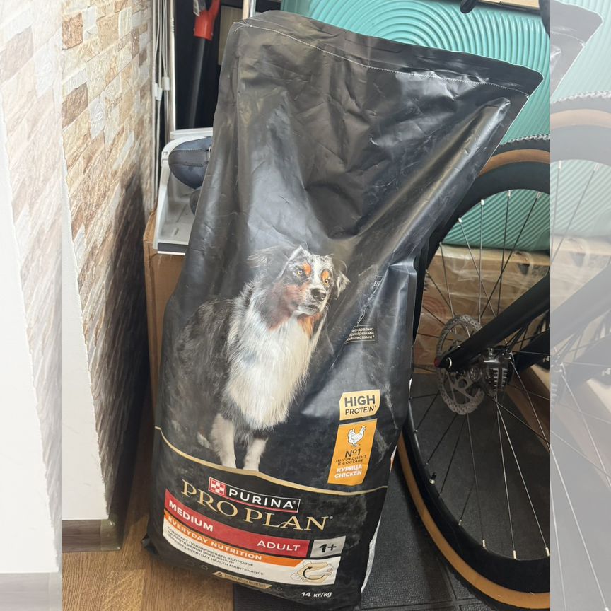 Корм для собак pro plan 14 кг курица (adult)