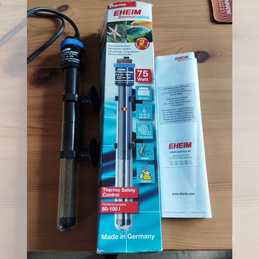 Обогреватель для аквариума Eheim 75 Watt