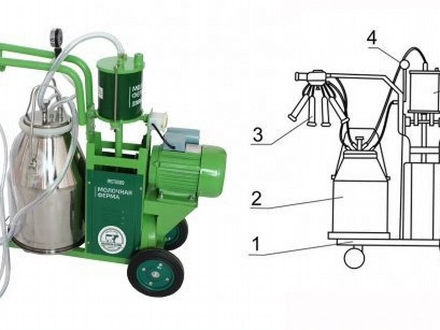 Доильный аппарат для коров «Молочная ферма» 2П