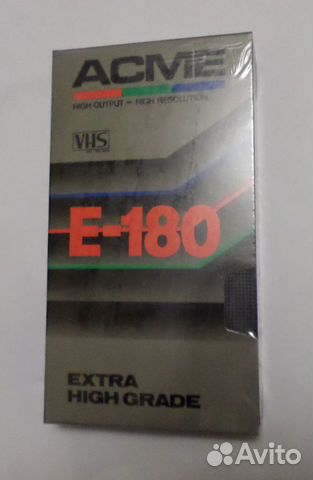 Видеокассеты новые acme. E-180. VHS купить в Москве | Электроника | Авито