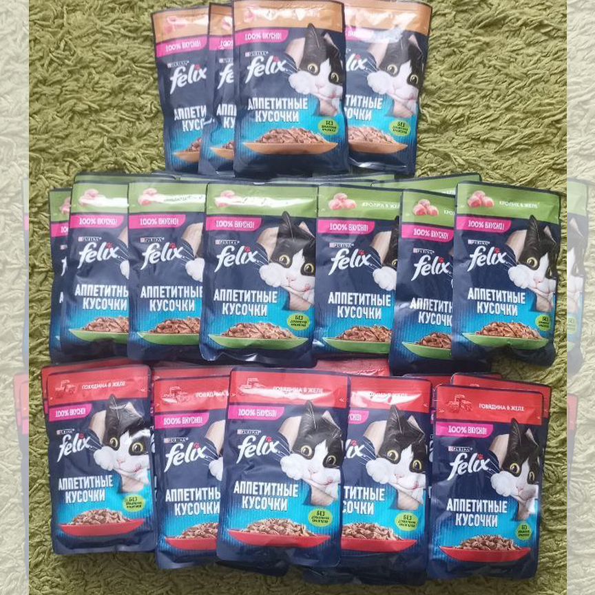 Корм для кошек felix