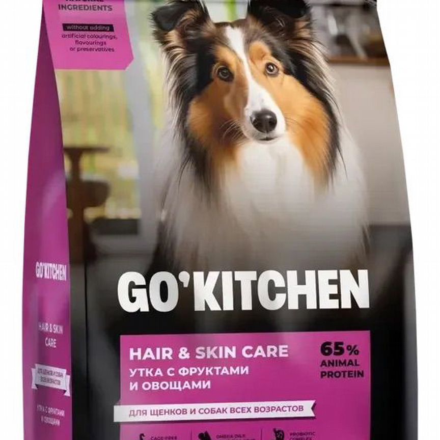 Сухой корм для щенков и собак, GO'kitchen