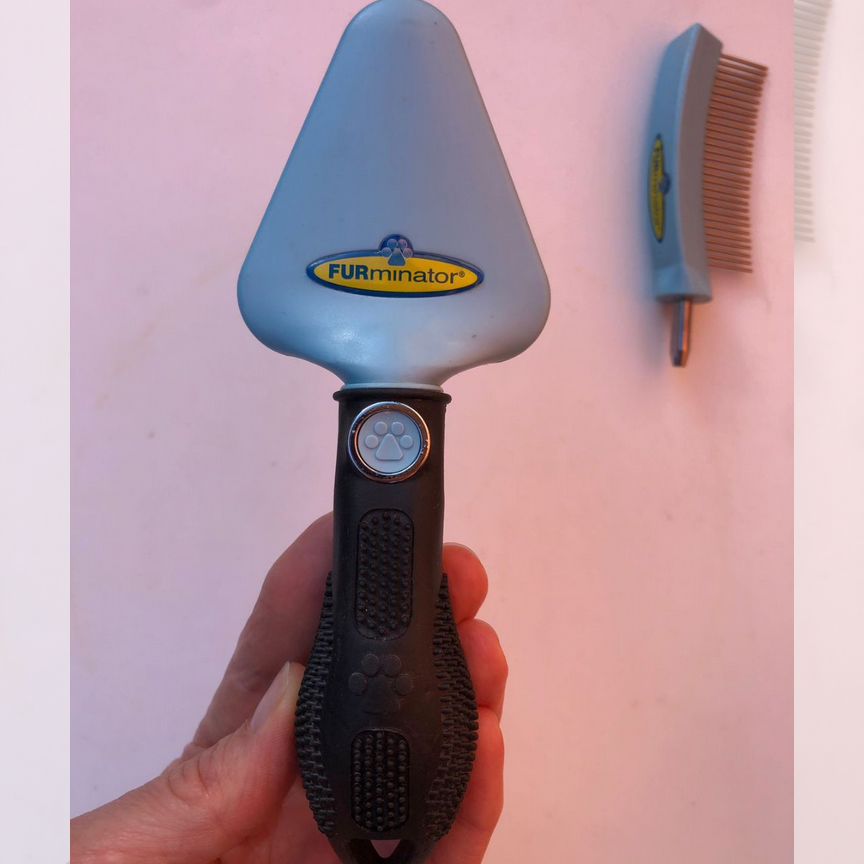 Furminator набор расческа+пуходерка+съемная ручка