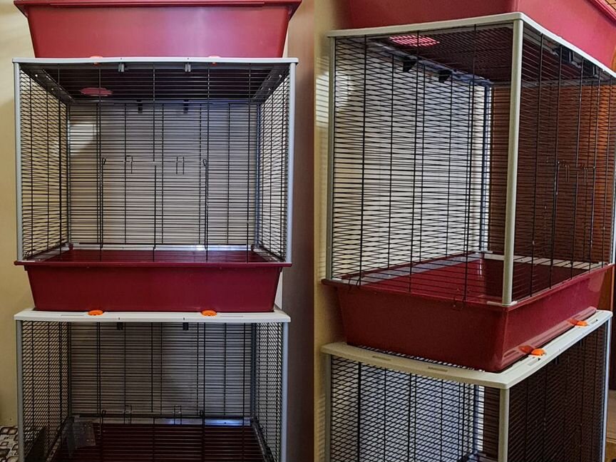 Клетки Ferplast: 2 шт. Furet Plus, 1 шт. Casita 80