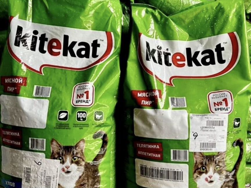 Корм для кошек китекет kiteket 15 кг
