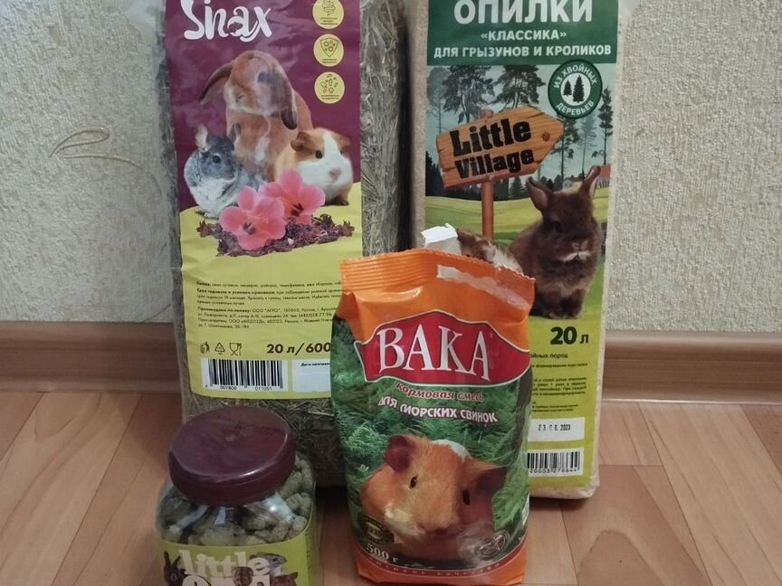 Набор для морской свинки/клетка/корм/сено