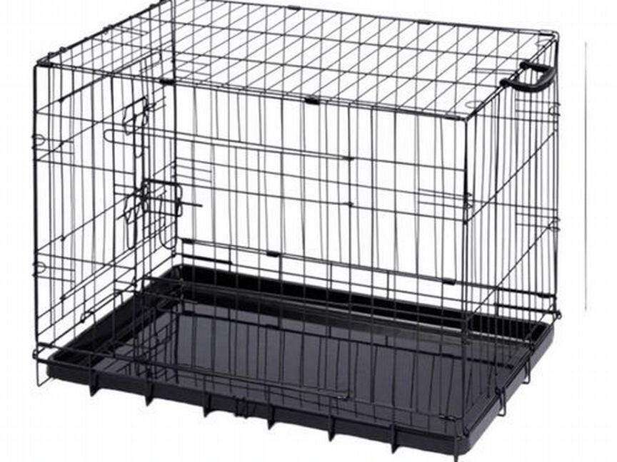 Клетка двухдверная 76х48х55см металлическая