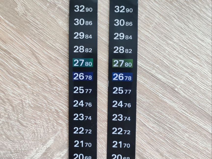 Полоска-термометр в аквариум