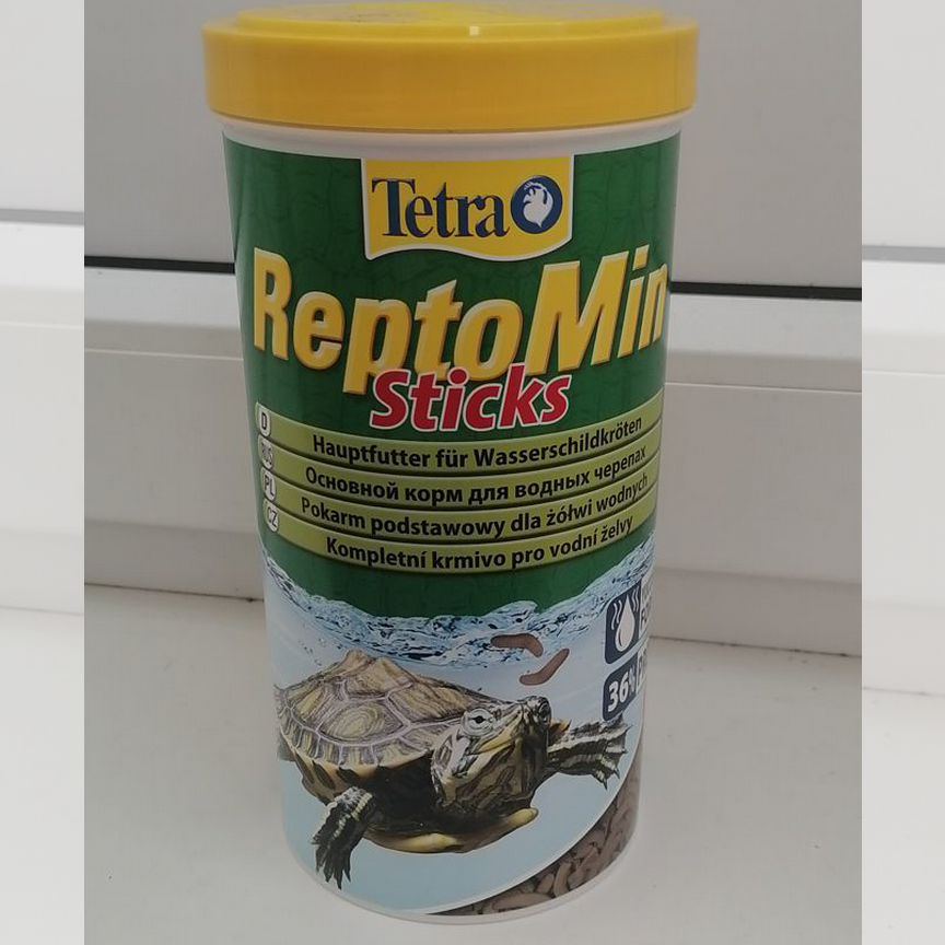 Корм для водных черепах Tetra ReptoMin Sticks 1000
