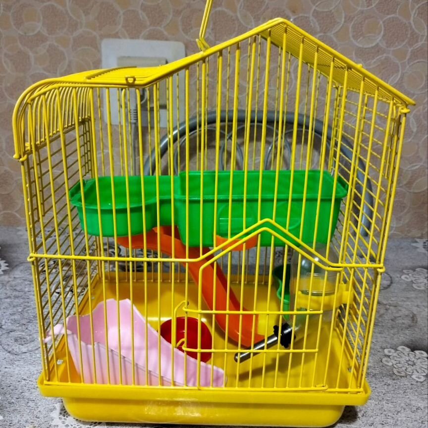 Клетка для грызунов с принадлежностями