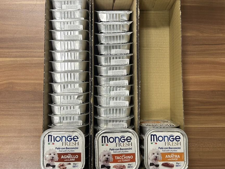 16 банок Monge Fresh для собак