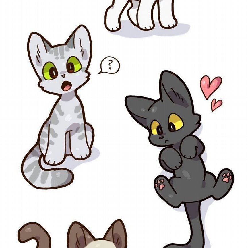 Котят ваших рисую