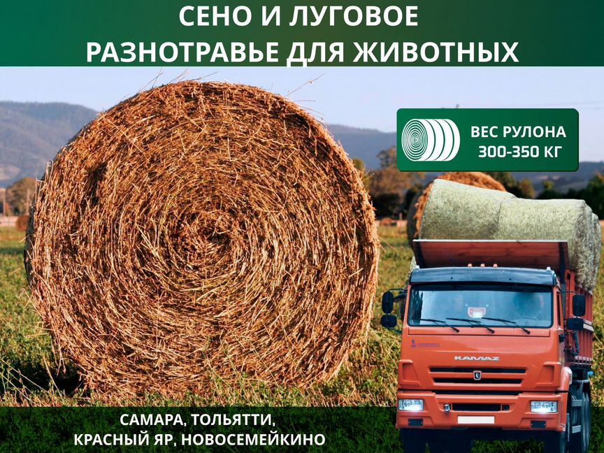 Сено,луговое разнотравье для животных