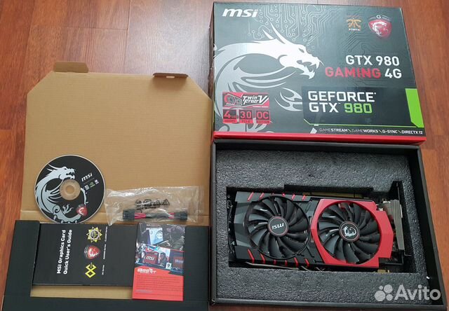 Видеокарта msi gtx 980 gaming 4g купить в Москве | Электроника | Авито