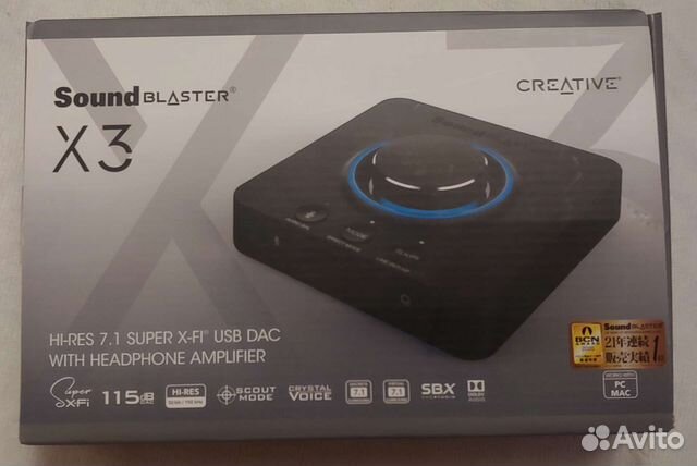 Creative sound blaster X3 sb1810 купить в Москве | Электроника | Авито